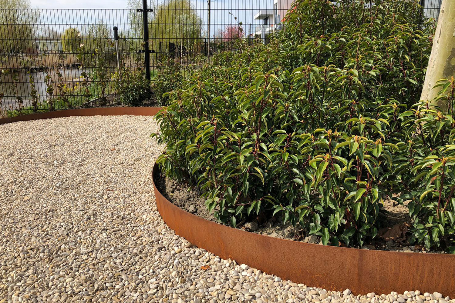 Corten steel border strip 16x106cm | Tuindeco.com