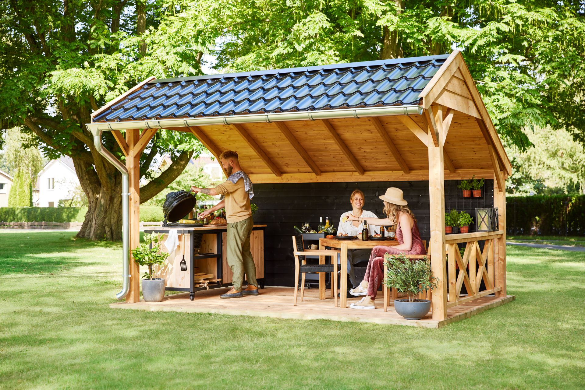 Aqua-pan antraciet leislag plaat 86 x 113,5 cm | Tuindeco.com